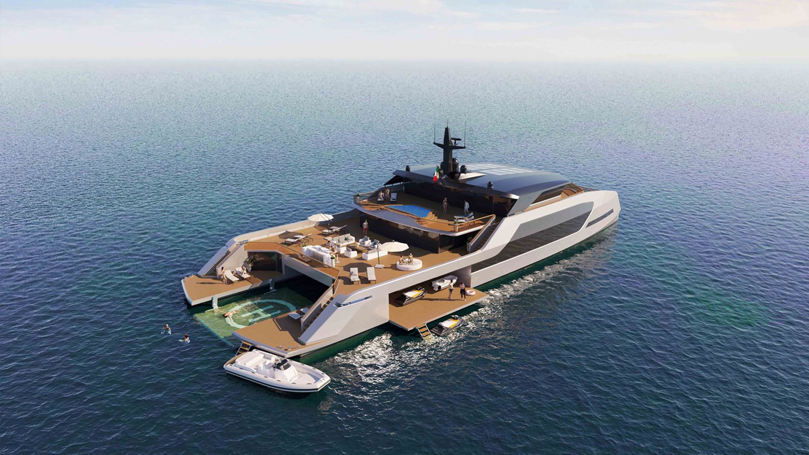 56m catamaran revealed by Italian designer Pierangelo Andreani